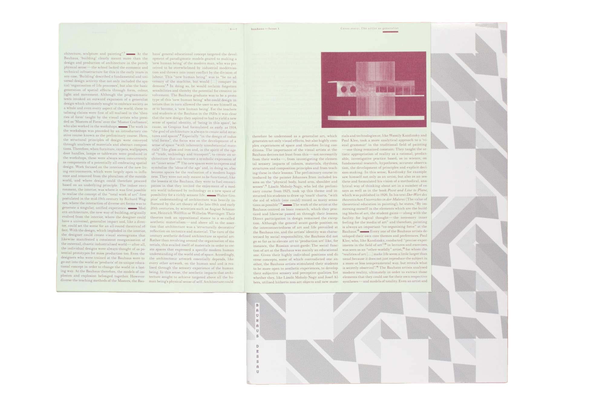 Bauhaus 1. Zeitschrift der Stiftung Bauhaus Dessau - Bauhaus Movement ...